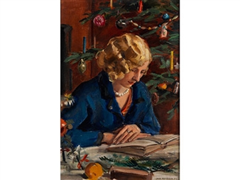 Max Rimbock | WEIHNACHTLICHES INTERIEUR (1936) | MutualArt