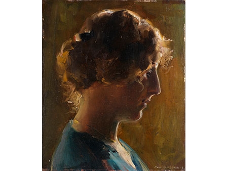 Max Rimbock | KOPFPORTRAIT EINER DAME (1918) | MutualArt