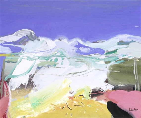 James D. Robertson | Border landscape - winter | MutualArt