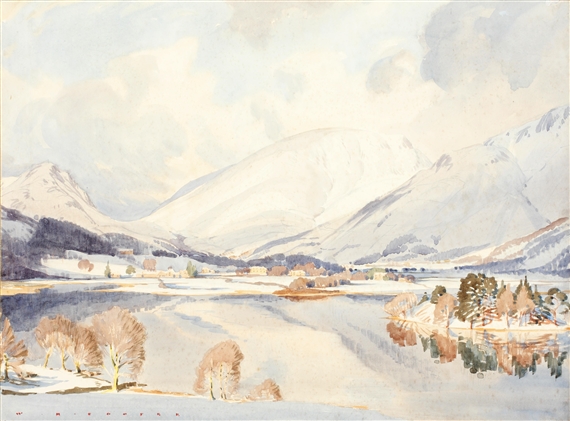 William Heaton Cooper | Afternoon in Winter, Grasmere | MutualArt