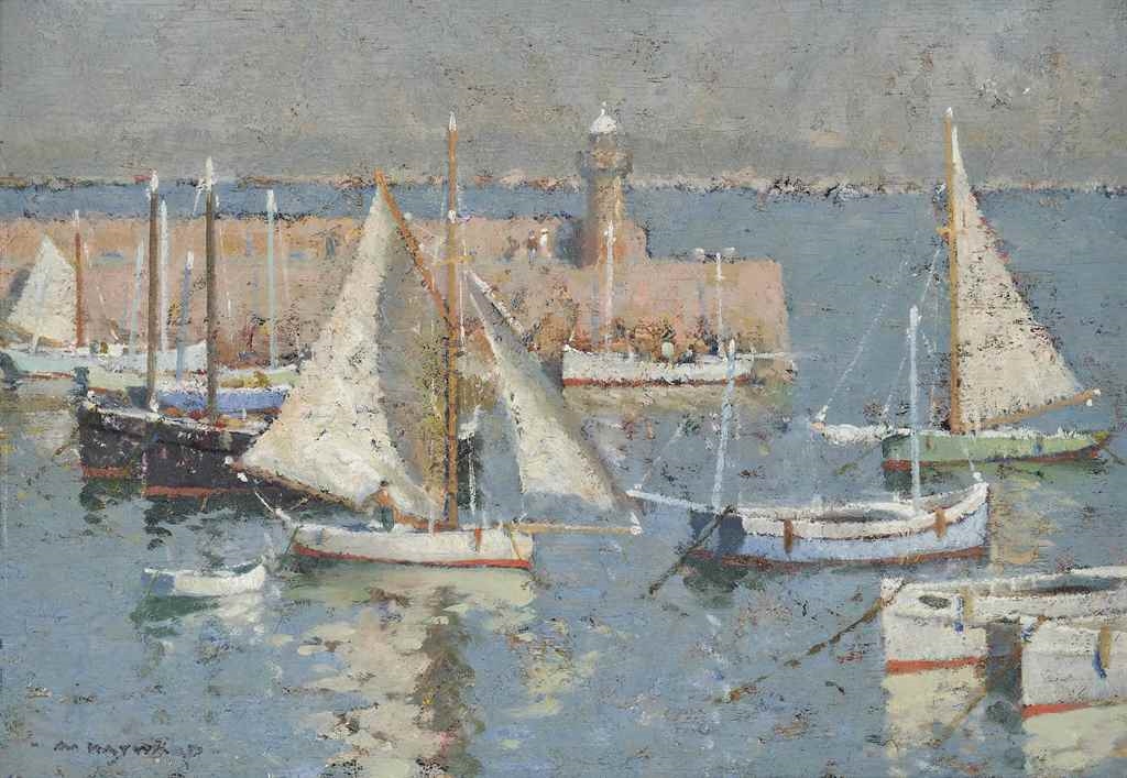 Arthur Hayward | Afternoon in the harbour, St Ives | MutualArt