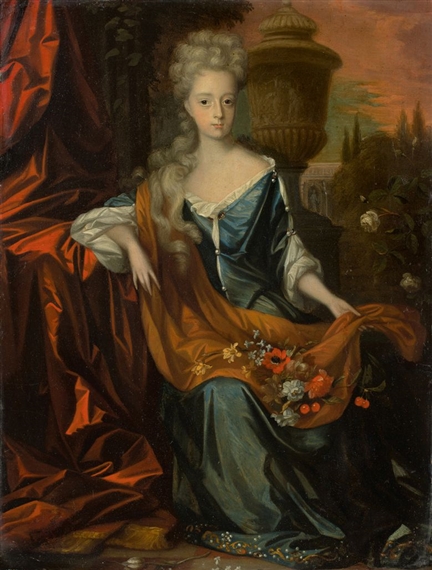 Herman Verelst | Portrait of constantia hare, lady coleraine, died 1726 ...