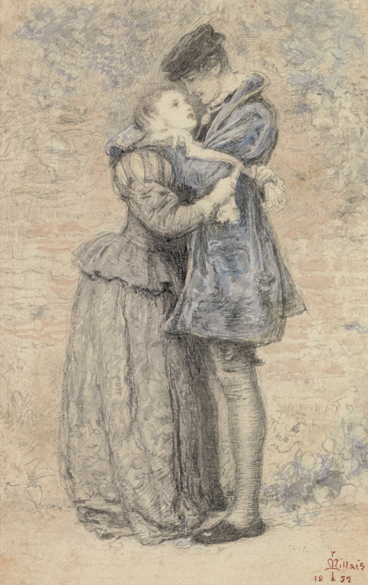 John Everett Millais | ORIGINAL STUDY FOR A HUGUENOT (1852) | MutualArt