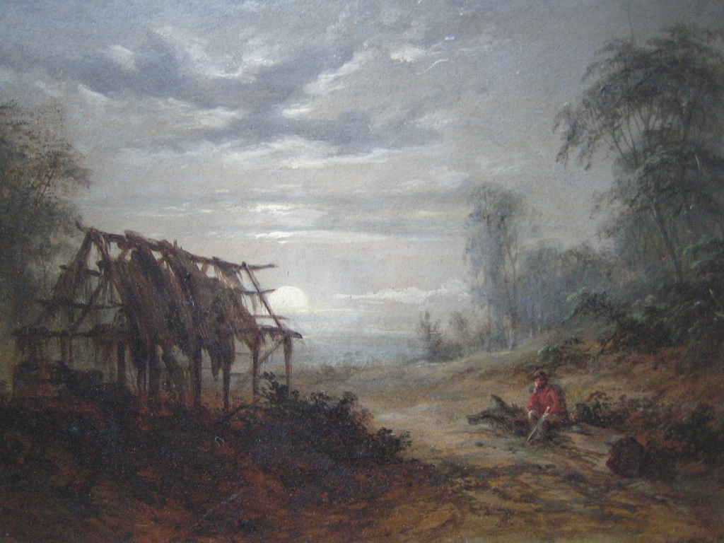 J.H. Carse | PIONEER SEATED ON A LOG | MutualArt