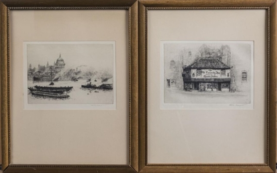 James Ardern Grant | The Old Curiosity Shop and Boats on the River ...