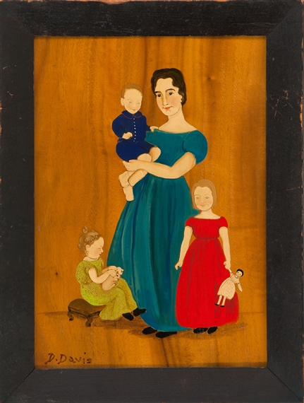 Dorothy Davis | Portrait of a woman and three children | MutualArt