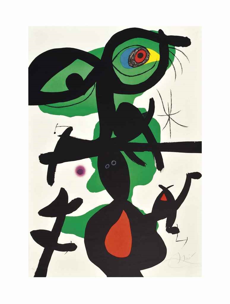 Joan Miró | Oda à Joan Miró (Ode to Joan Miró): plate III (1973 ...