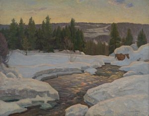 Lars Jorde | Vinterlandskap (1912) | MutualArt