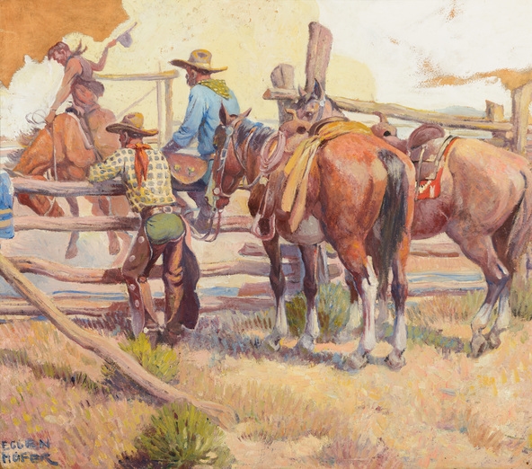 Nick Eggenhofer | Custer’s Last Stand (Circa 1925) | MutualArt