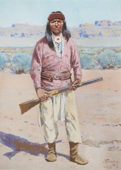 Henry Francis Farny | Apache Water Carrier (1899) | MutualArt