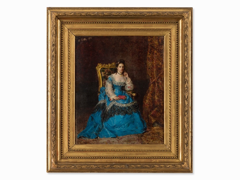 Cesare-Auguste Detti | Her drawing master's critique (1896) | MutualArt