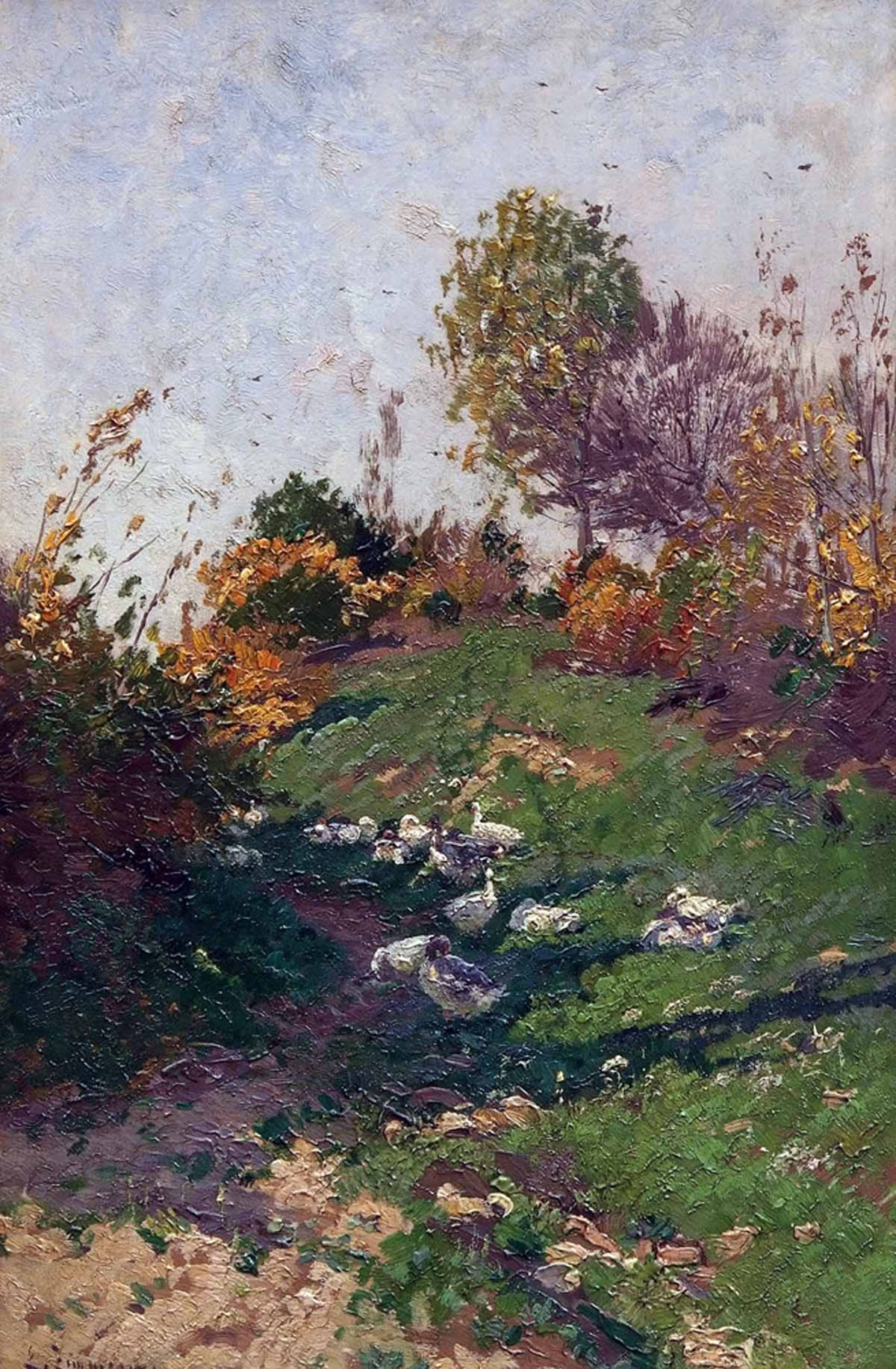 Ernst Reinhard Zimmermann | Landscape with Ducks | MutualArt