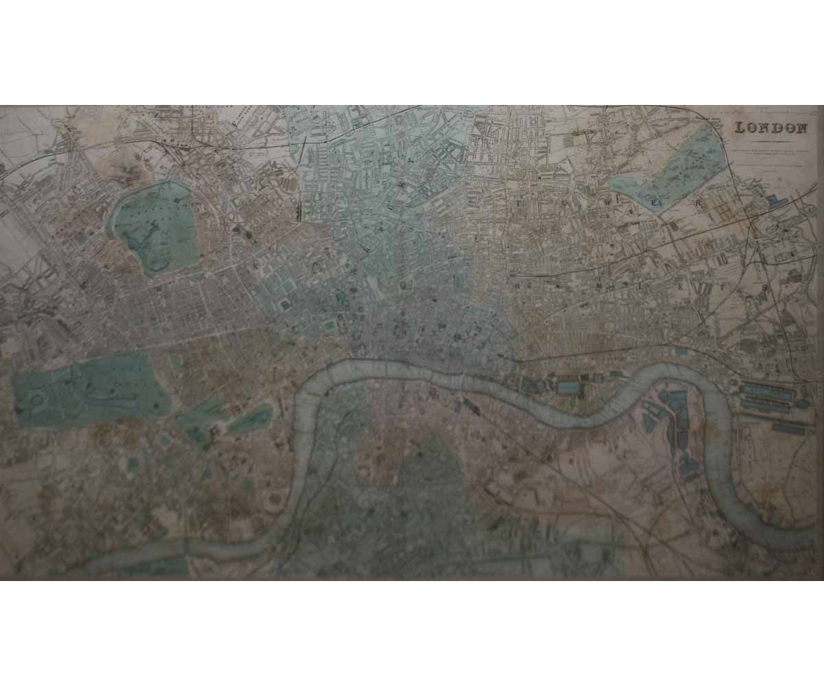 Edward Stanford | ENGRAVED MAP OF LONDON (1860) | MutualArt