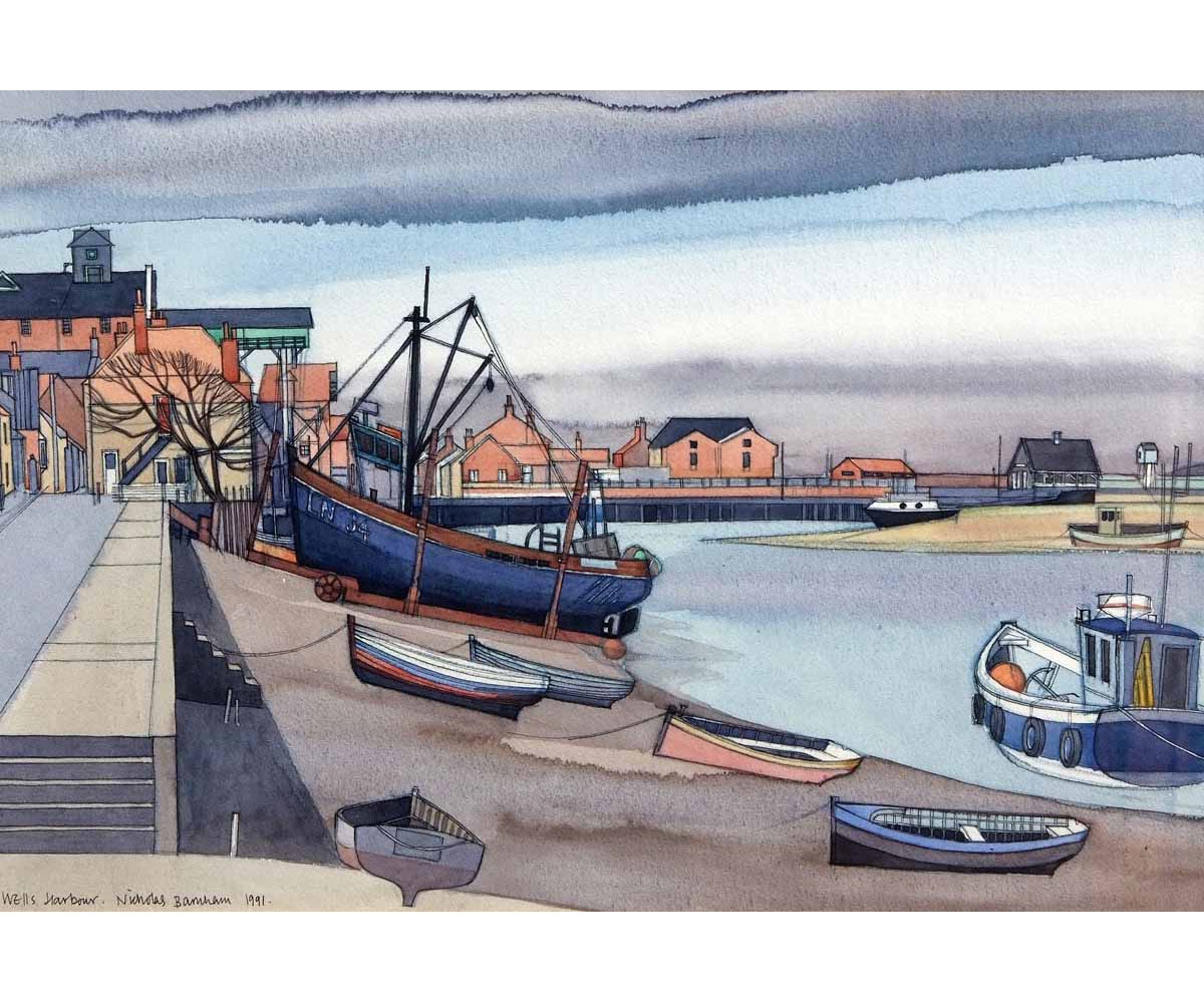 Nicholas Barnham | Wells Harbour (1991) | MutualArt