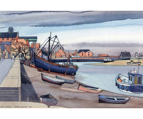 Nicholas Barnham | Wells Harbour (1991) | MutualArt