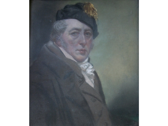 John Raphael Smith | 2 Works: Self Portrait; Interior with a Bust of ...