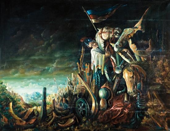 Yossi Rosenstein | Surrealist Landscape (1972) | MutualArt