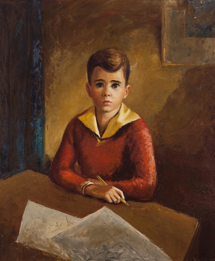 Albert Ernest Backus | Portrait of a boy (1937) | MutualArt