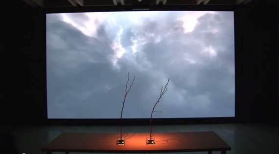 Artists David Haines and Joyce Hinterding on their work “The Outlands”