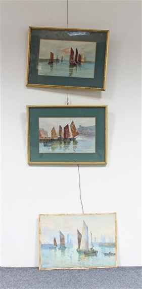 Frank Rousse | Fishing Boats in a Harbour | MutualArt