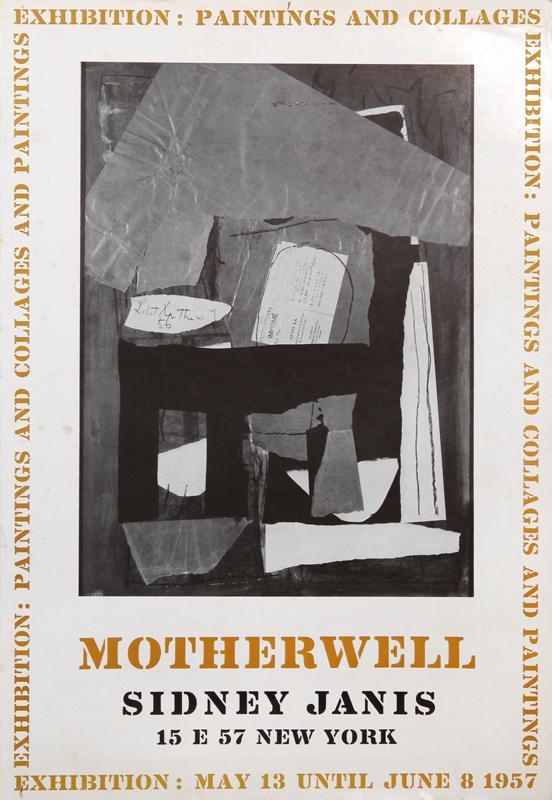 Robert Motherwell | EXHIBITION POSTER FOR THE CLEVELAND MUSEUM OF ART ...