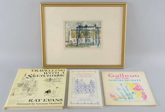 Ray Evans | watercolour sketch of an house (1981) | MutualArt