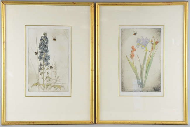 Laurence Perugini | pair of Art Nouveau prints of flowers | MutualArt