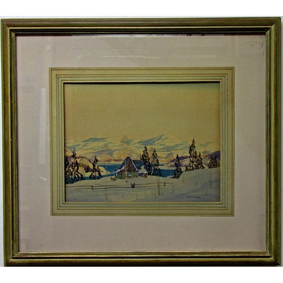 Graham Norwell | WINTER EVENING - LAURENTIANS | MutualArt