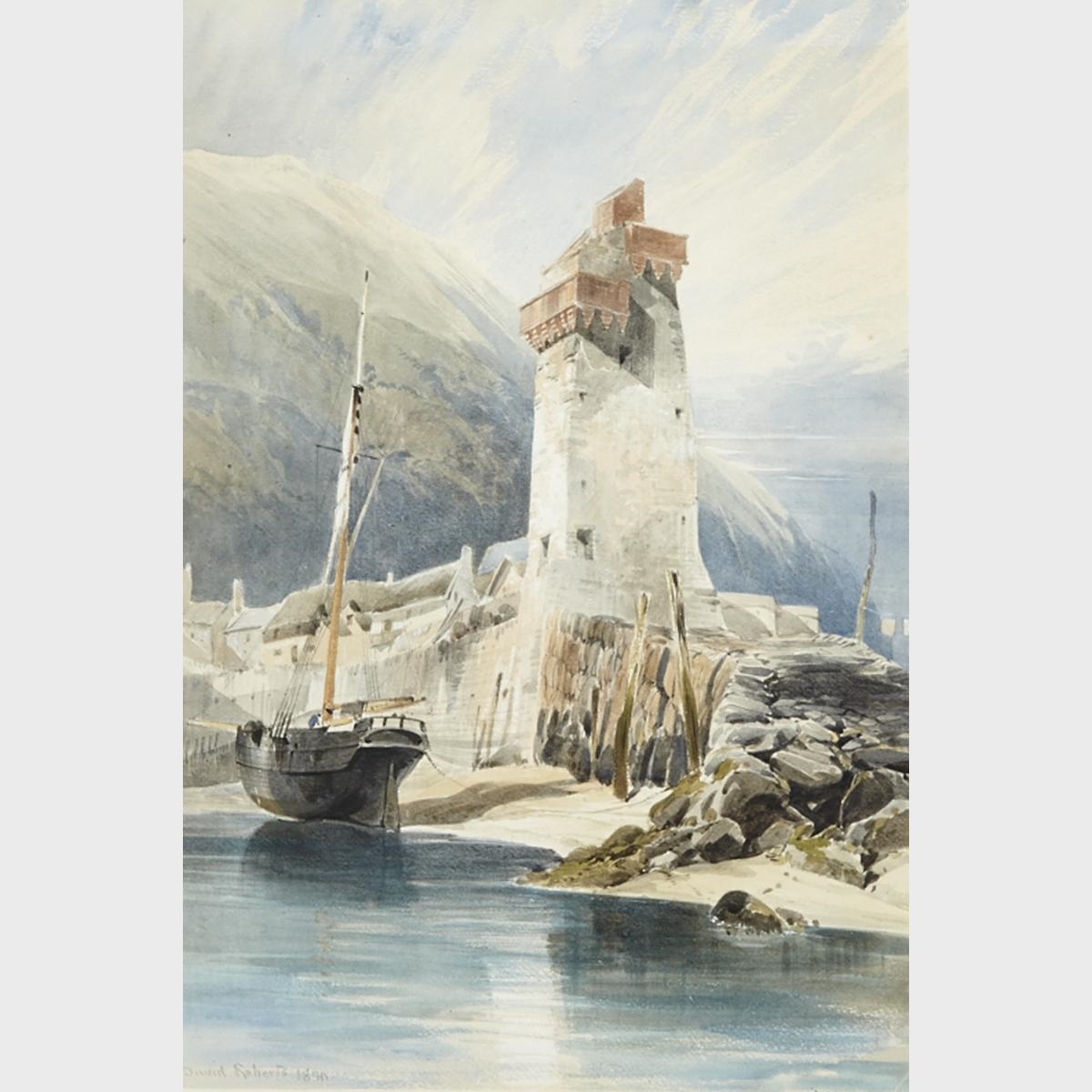 David Roberts | SHIP ASHORE (1850) | MutualArt