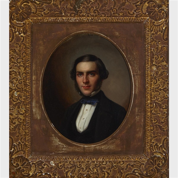 John Faed | 2 WORKS; PORTRAIT OF A LADY IN BROWN; A GENTLEMAN WITH ...