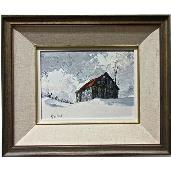 James Lorimer Keirstead | Shed and Line Fence | MutualArt