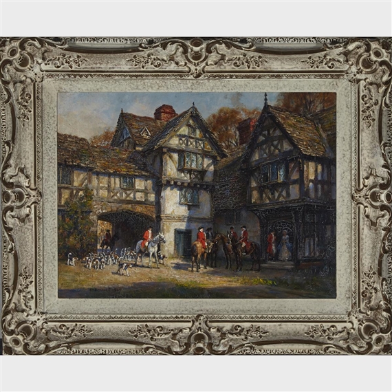 Frank Moss Bennett | THE HUNT ON THE MOOR (1929) | MutualArt