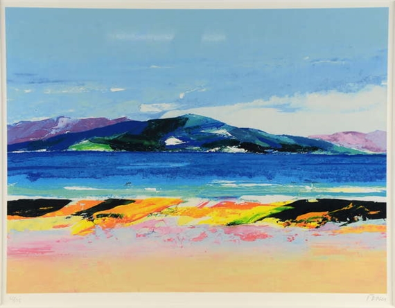 Donald Hamilton Fraser | limited edition print of a beach scene with ...