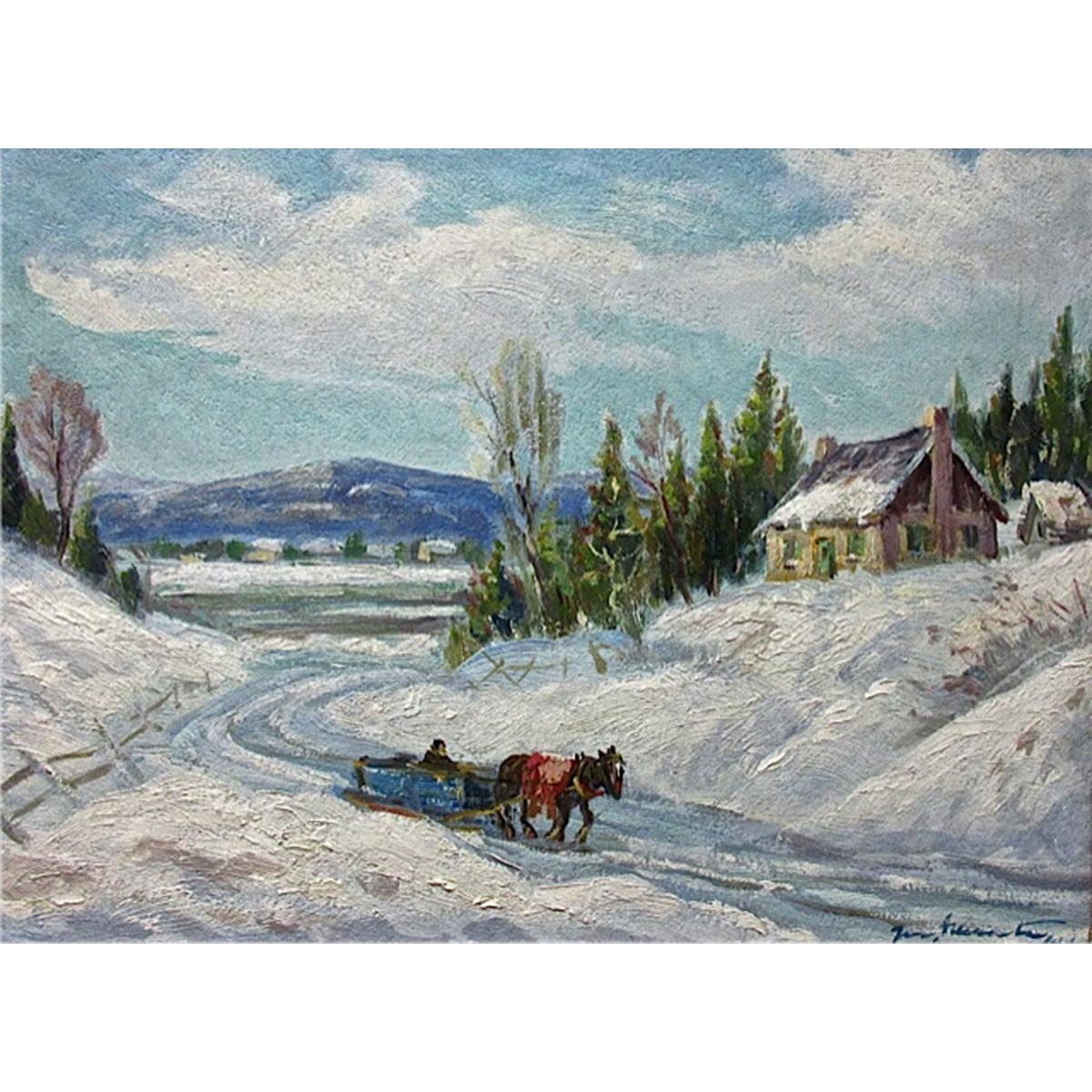 Joseph Giunta | WINTER IN THE LAURENTIANS, QUE | MutualArt