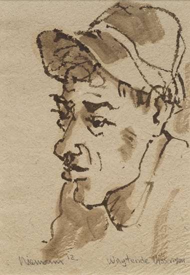 Hennie Niemann Sr. | Wagtende Visserman (2012) | MutualArt