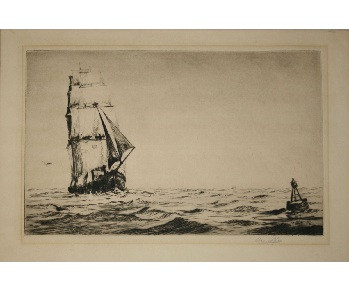 Bernard Kay | Sailing Ship at Sea | MutualArt