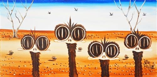 Peter Browne | Four Emus | MutualArt
