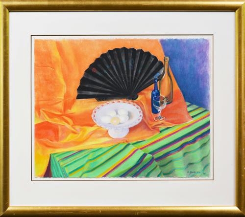 Alex Butler | Still Life with Black Fan (1989) | MutualArt