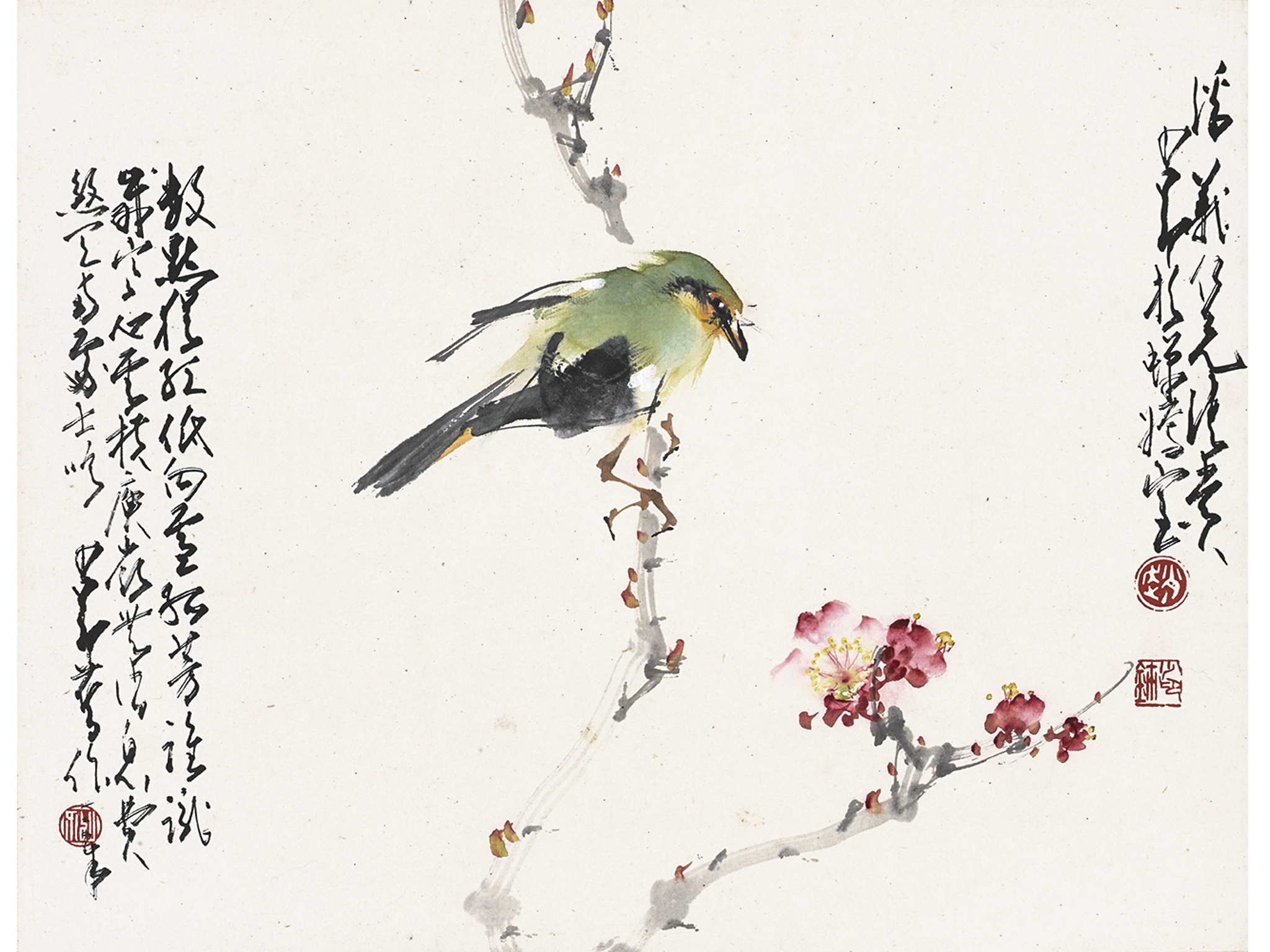 Zhao Shao'ang | Peach blossom boat | MutualArt