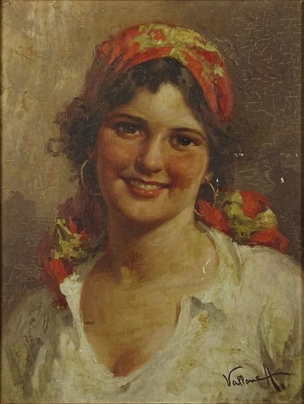 Antonio Vallone | portrait of girl | MutualArt