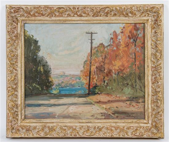 Theodore Saint-Amant Cunningham | A Country Road with Trees and ...