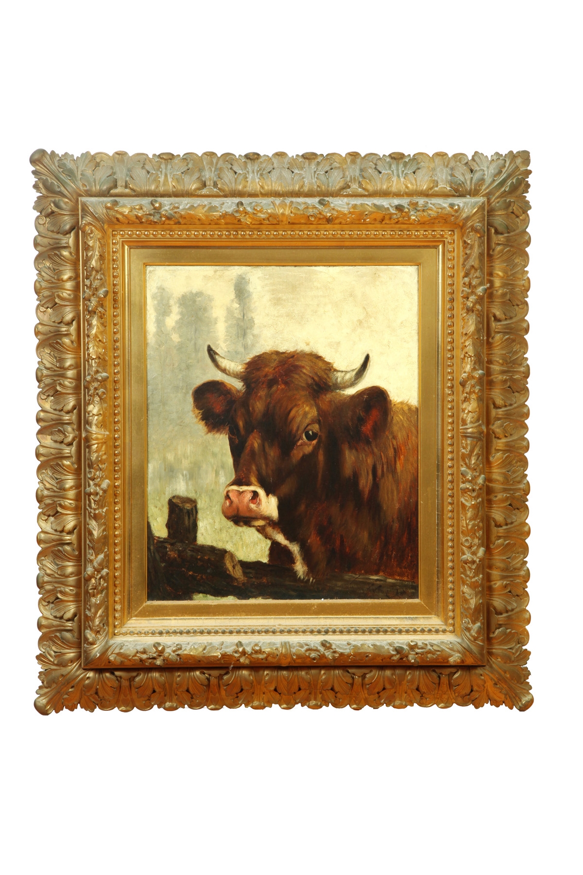 William Henry Howe | PORTRAIT OF A BULL | MutualArt