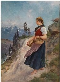 Axel Ender | På vei til seteren | MutualArt