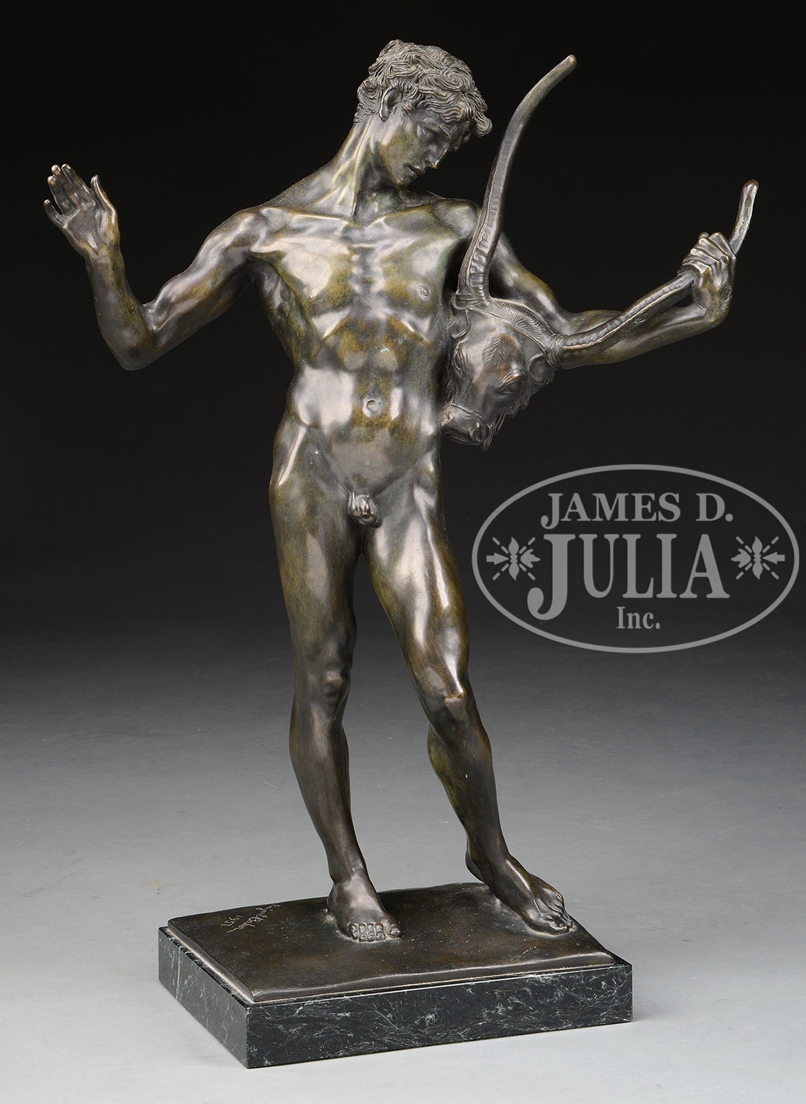 Percy Bryant Baker | THESEUS WITH THE MINOTAUR’S HEAD (1957) | MutualArt