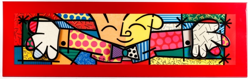 Romero Britto | The Hug (1993) | MutualArt