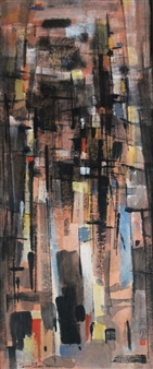 Cheong Soo Pieng | Abstract (1963) | MutualArt