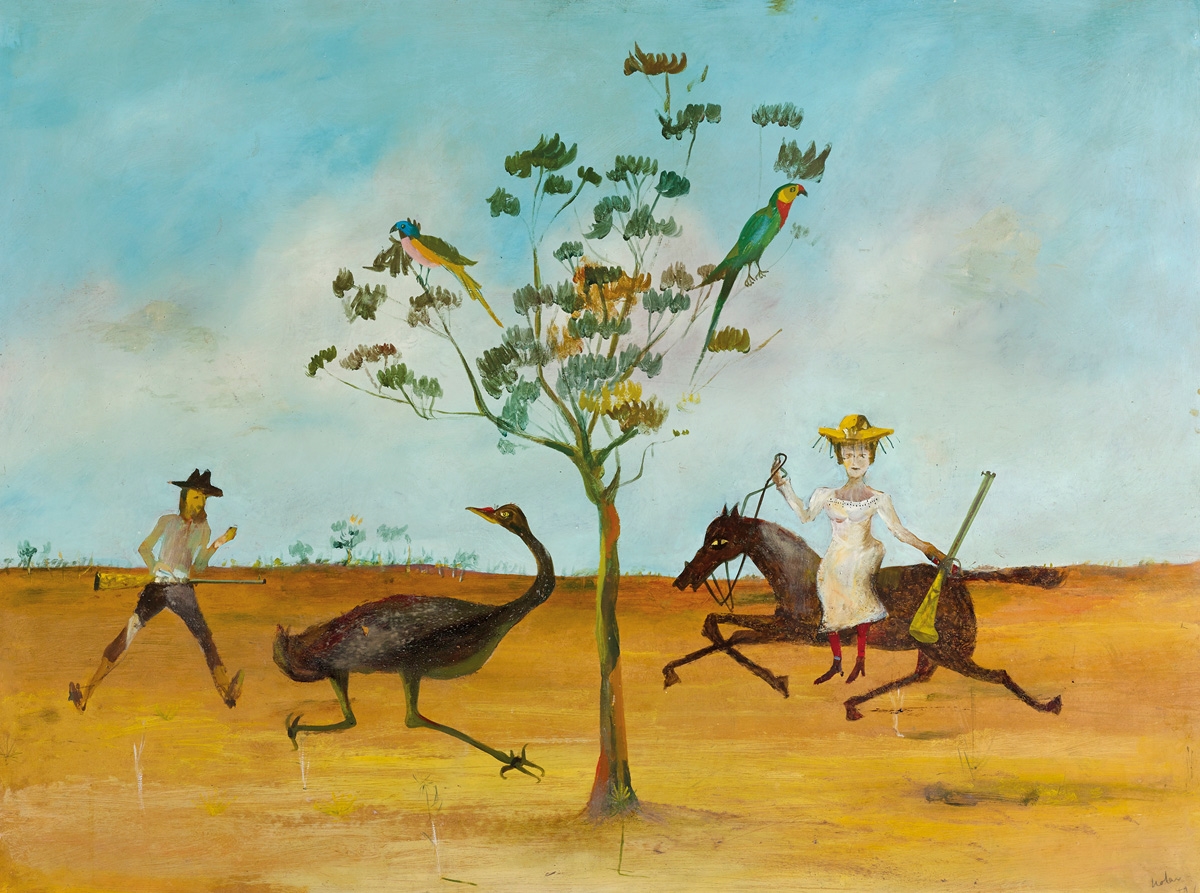Sidney Nolan | The Emu Hunt (1949) | MutualArt
