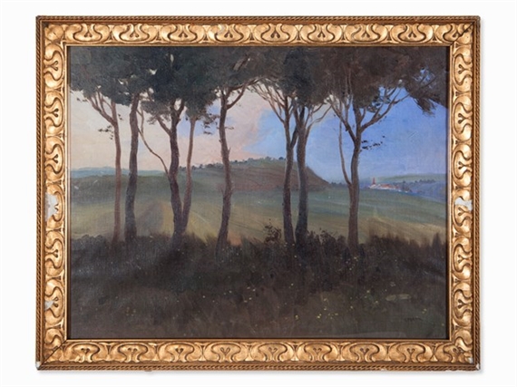 Hugo Henschl | Landscape at Dawn (1910) | MutualArt