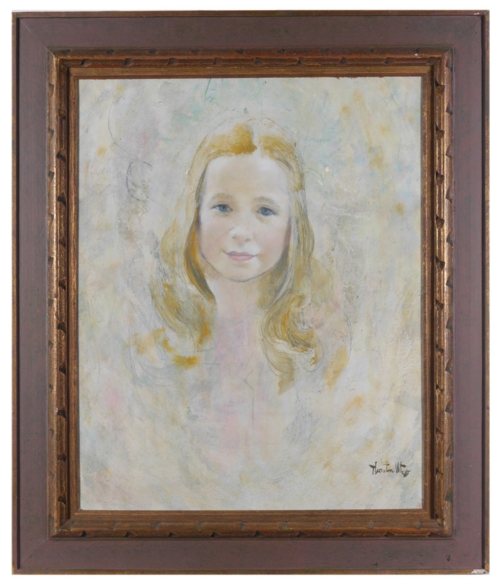 Thornton Utz | Portrait Painting of a Young Girl | MutualArt