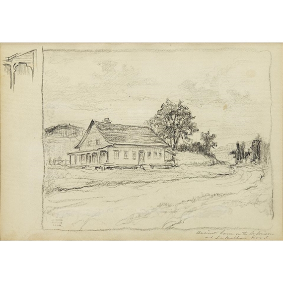 Paul Archibald Octave Caron | Ancient House on the St. Simeon and la ...